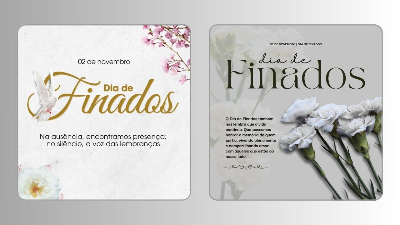 12 ideias de Post Instagram Dia de Finados